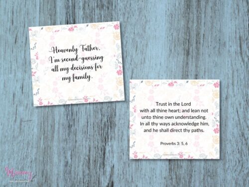 Free Printable Encouragement Cards with Scripture for the Tired Mama