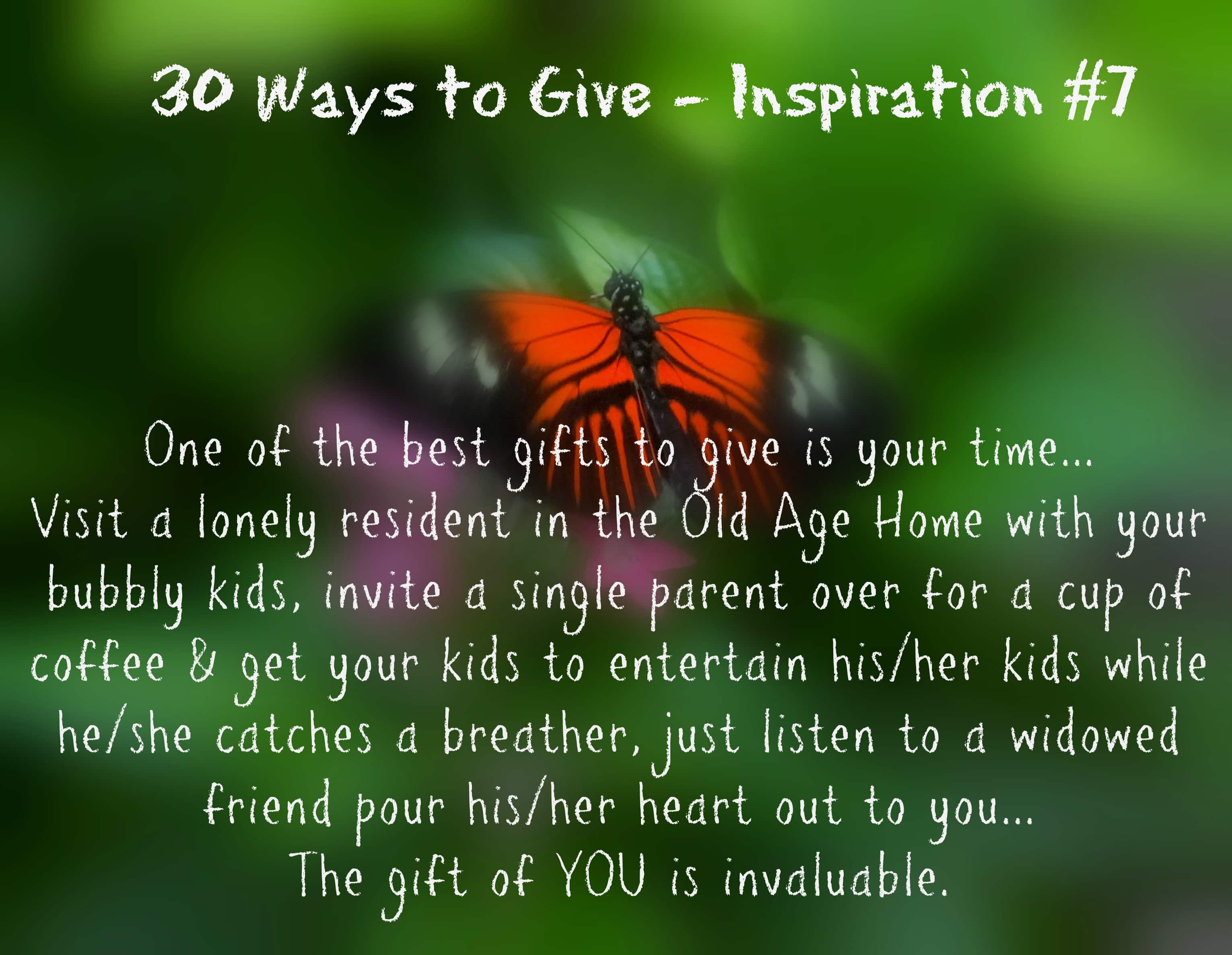 30 Ways To Give - Give Your Time {#30DayGive}