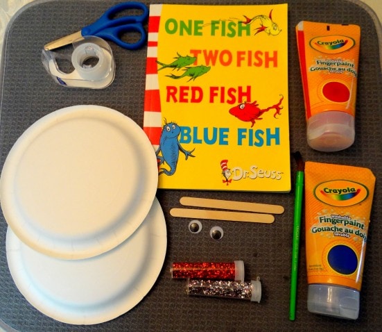 Red Fish Blue Fish Craft: An Easy Paper Plate Craft