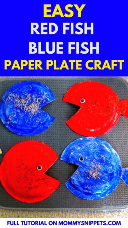 Red Fish Blue Fish Craft: An Easy Paper Plate Craft
