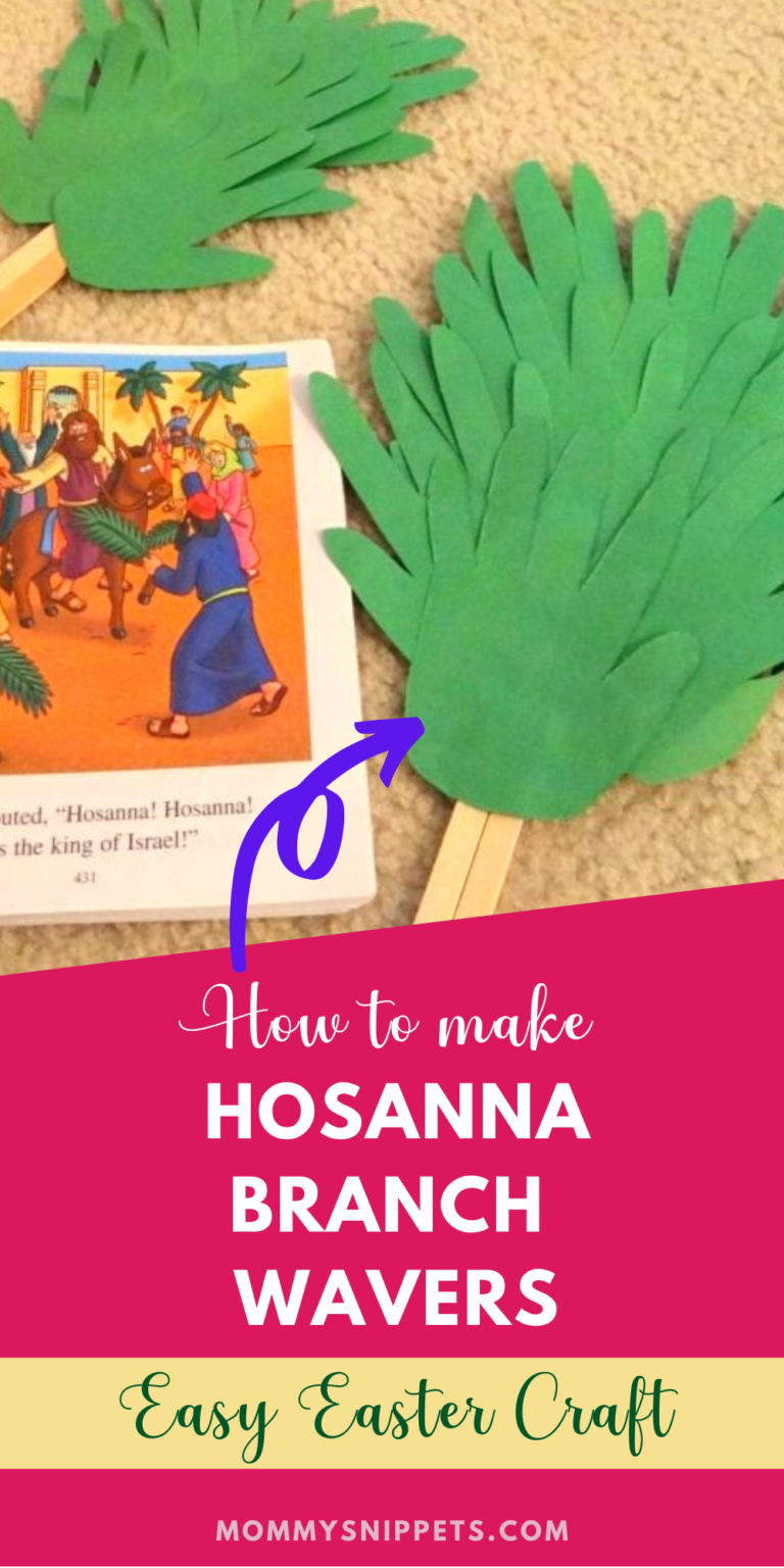 An Easy Palm Sunday Craft for Kids: Hosanna Branch Wavers.