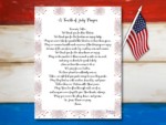 4th of July Prayer for America- Independence Day Prayer Printable