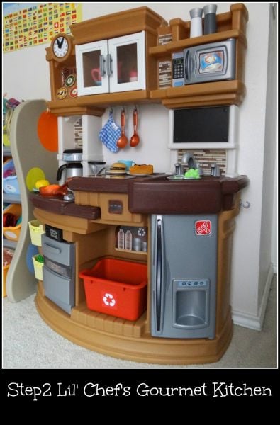 A Step2 Lil' Chef's Gourmet Kitchen - the Step2 Kitchen He Loves!