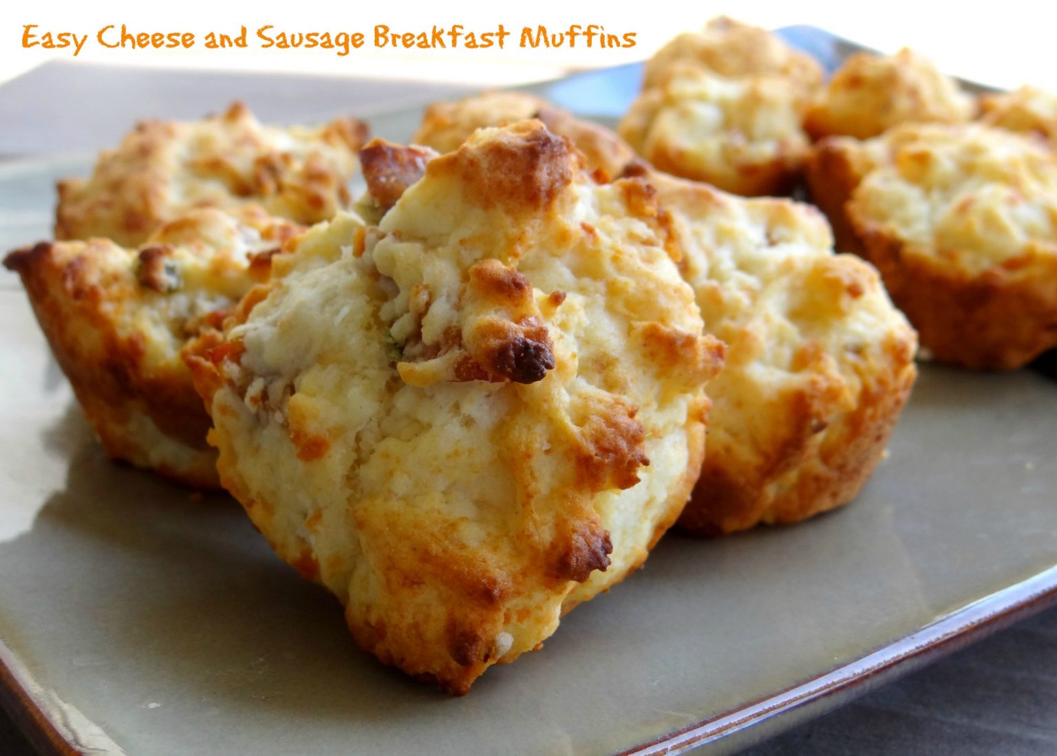 Easy Sausage and Cheese Breakfast Muffins {Recipe} - Mommy Snippets