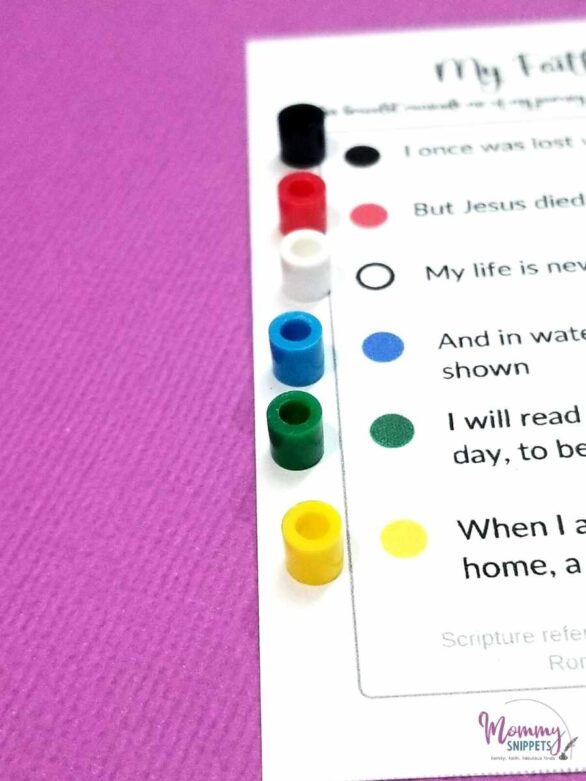 How To Make Faith Bracelets (+ A Salvation Bracelet Printable)