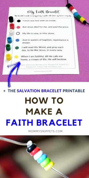 How To Make Faith Bracelets (+ A Salvation Bracelet Printable)