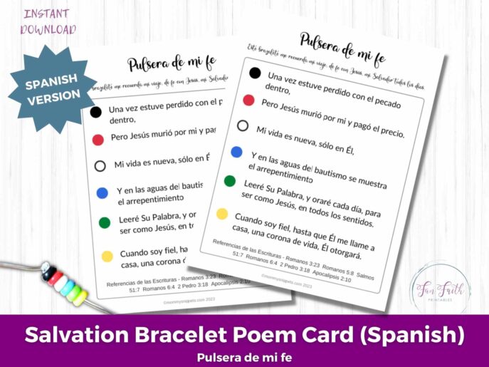 How To Make Faith Bracelets (+ A Salvation Bracelet Printable)