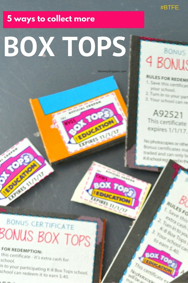 5 ways to collect more Box Tops {#BTFE} - Mommy Snippets