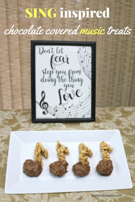 How to make SING inspired Chocolate Covered Music Treats