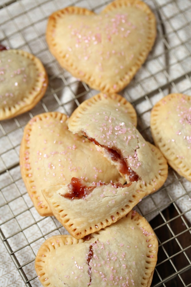 How to make heart shaped strawberry pastries for Valentine's Day