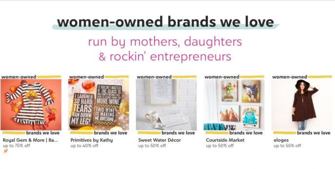 zulily celebrates women entrepreneurs all October!