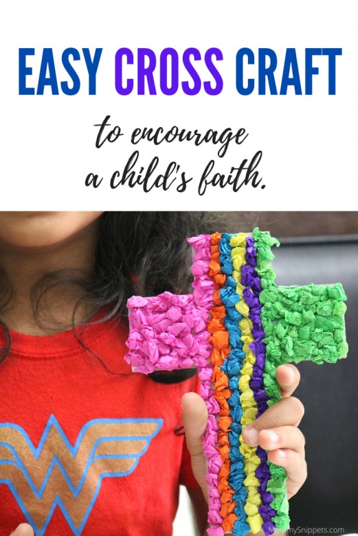 An easy Cross craft to encourage a child's faith. - Mommy Snippets