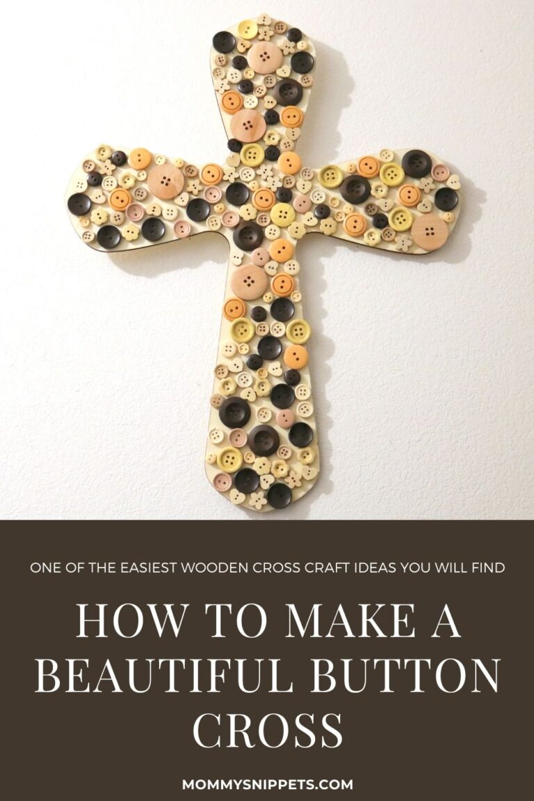 How to Make a Cross Decor Using Buttons Alone!