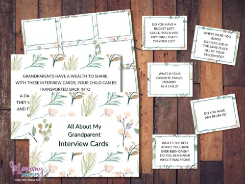 10 Grandparents Day Gifts, Grandparents Day Ideas + FREE cards