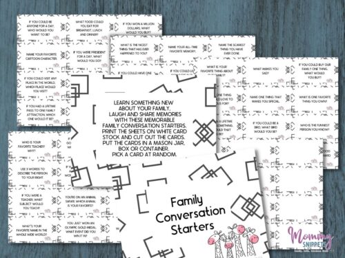 Easy Family Conversation Starters: 60 Family Conversation Topics