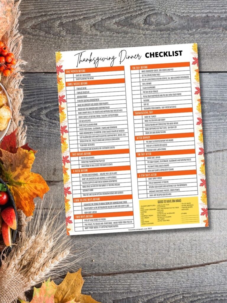 How to help picky eaters (+ Thanksgiving Dinner Checklist)
