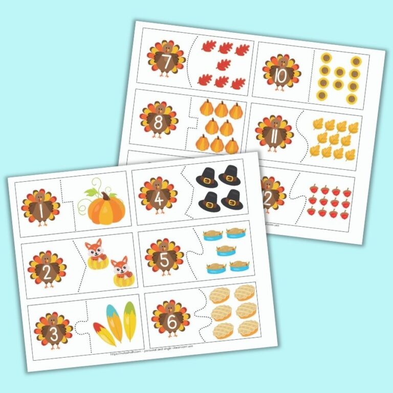 Over 25 Free Thanksgiving Printables for Kids - Mommy Snippets