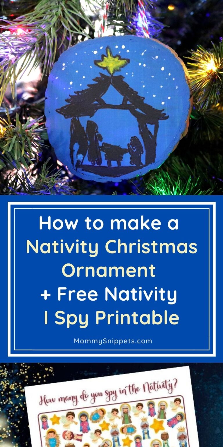 How to make your own Nativity Christmas Ornament