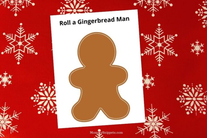 Free Printable Roll A Gingerbread Man Game - Mommy Snippets