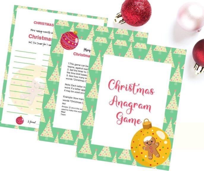 An Easy DIY Twisted Paper Ornament Tutorial (+ Christmas Anagram Printable)