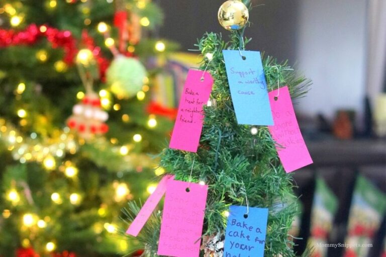 Kindness Christmas Tree + Christmas Random Acts of Kindness for Kids