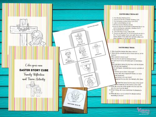 The Best Easter Story for Kids Story Cube Activity - Printable Easter Game