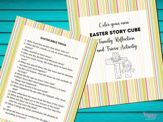 The Best Easter Story for Kids Story Cube Activity - Printable Easter Game