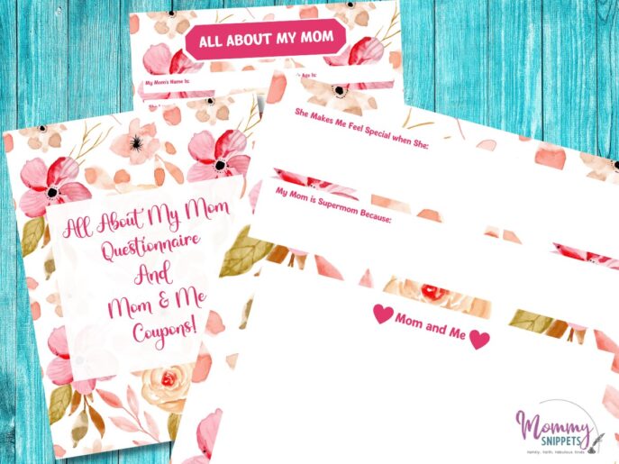All About My Mom Free Printable and Coupons for Mom for Mother's Day!