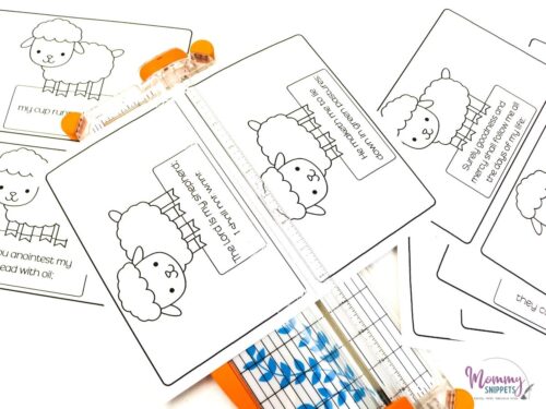 Easy Ways to Help Kids Learn Psalm 23 KJV - Flashcards + Craft