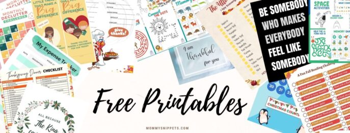 Download and print FREE PRINTABLES for your family!