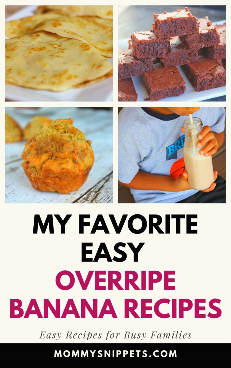 Don't Waste Overripe Bananas- Easy Overripe Banana Recipes