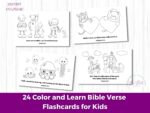 Printable Scripture Cards- Easy Bible Verses for Kids to Memorize