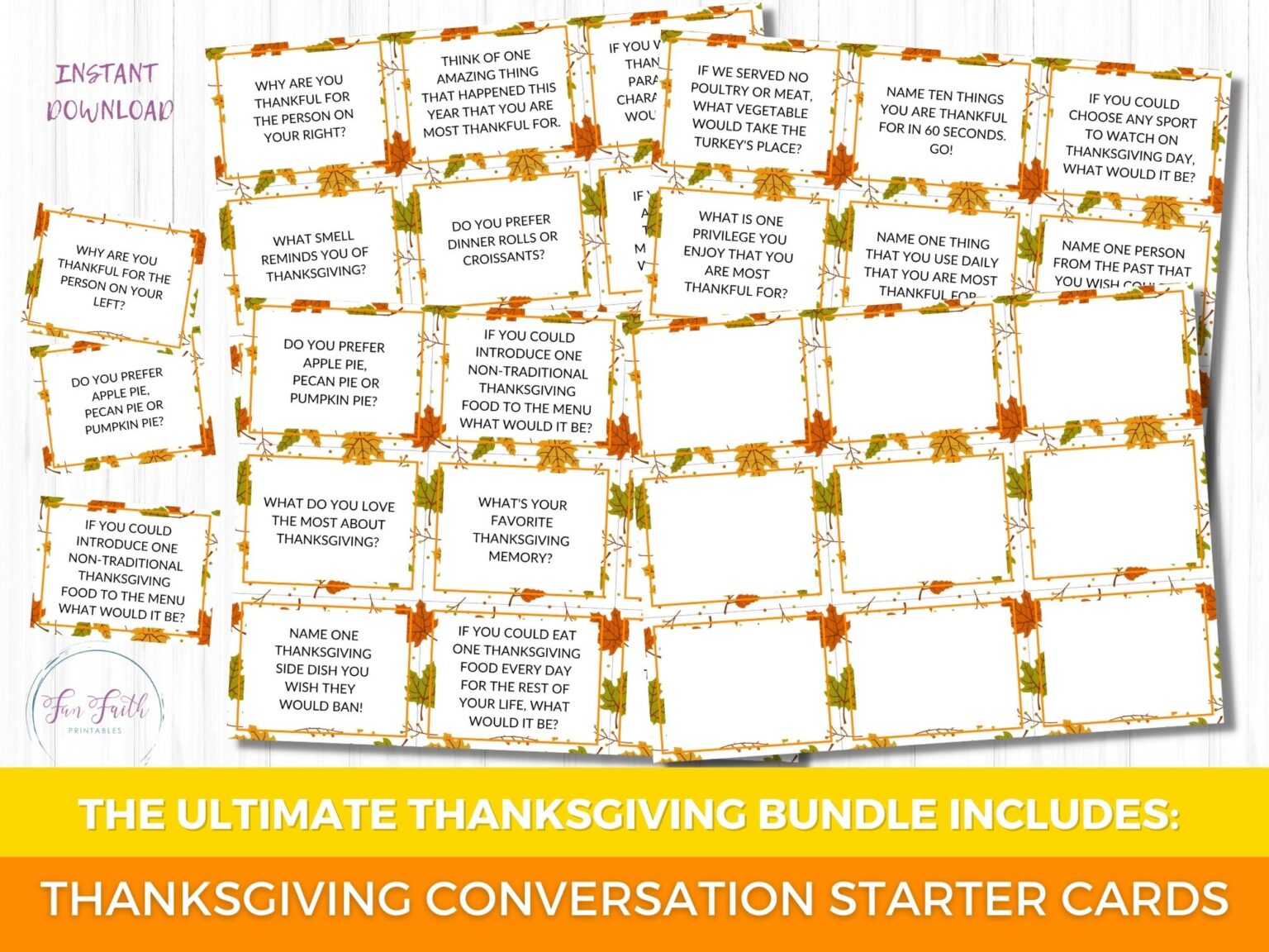 The Ultimate Family Activity Bundle of Thanksgiving Printables