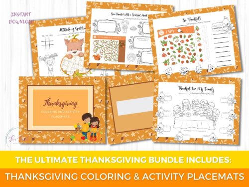 The Ultimate Family Activity Bundle of Thanksgiving Printables