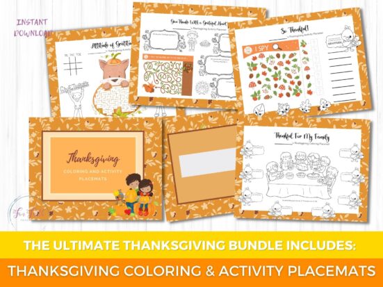 The Ultimate Family Activity Bundle of Thanksgiving Printables