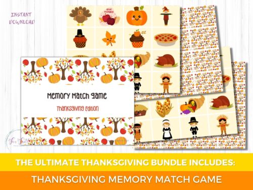 The Ultimate Family Activity Bundle of Thanksgiving Printables