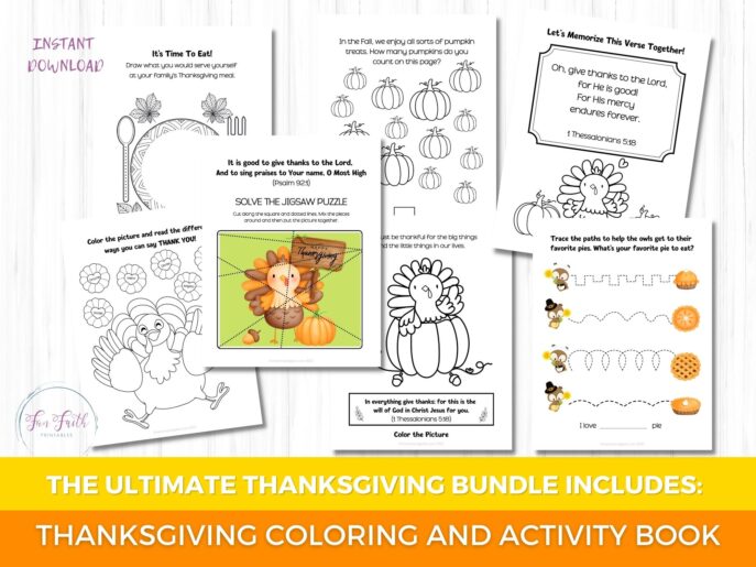 The Ultimate Family Activity Bundle of Thanksgiving Printables