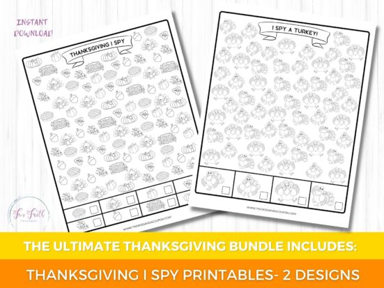 The Ultimate Family Activity Bundle of Thanksgiving Printables