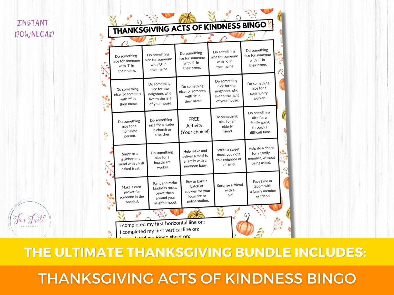 The Ultimate Family Activity Bundle of Thanksgiving Printables