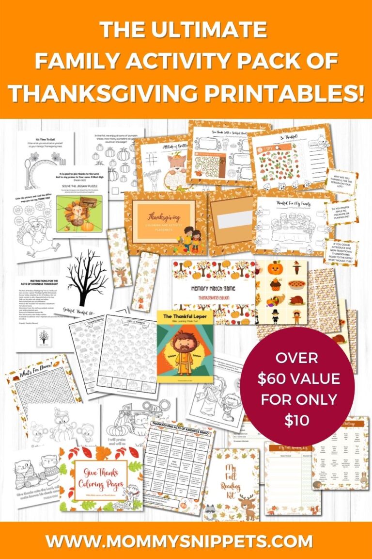 The Ultimate Family Activity Bundle of Thanksgiving Printables
