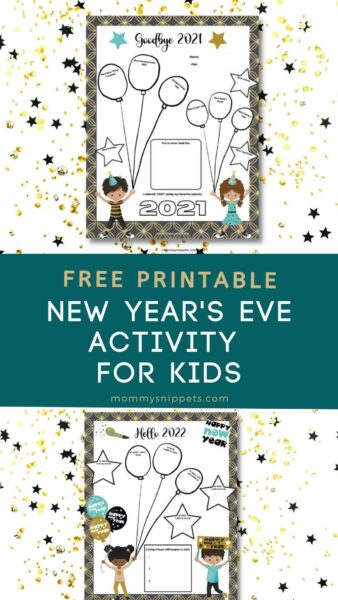 Free Happy New Year Printable Activity for Kids - Mommy Snippets