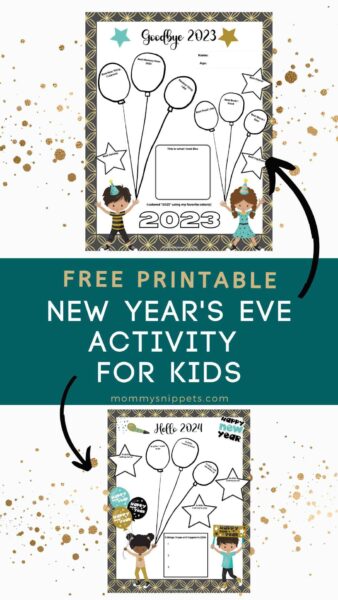 Free Happy New Year Printable Activity for Kids - Mommy Snippets
