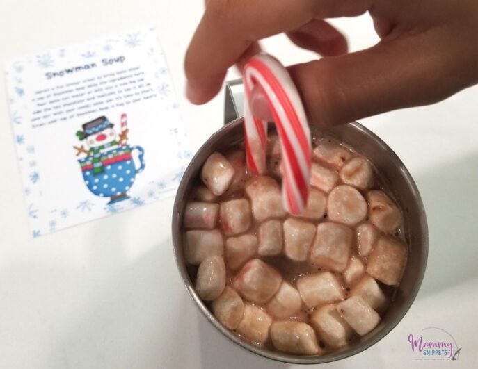 How to Make Snowman Soup Recipe + Free Printable Treat Tag