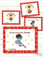 Free Printable Valentine’s Cards for Kids: 8 Superhero Valentines!