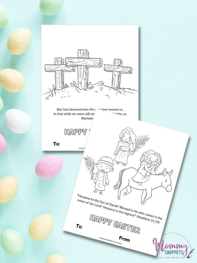 Free Printable Christian Easter Cards for Kids to Color and Share