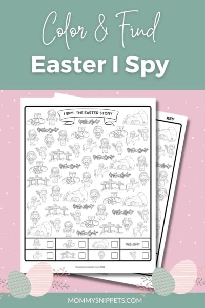 A Color and Find I Spy Easter Printable Game Kids Will Love