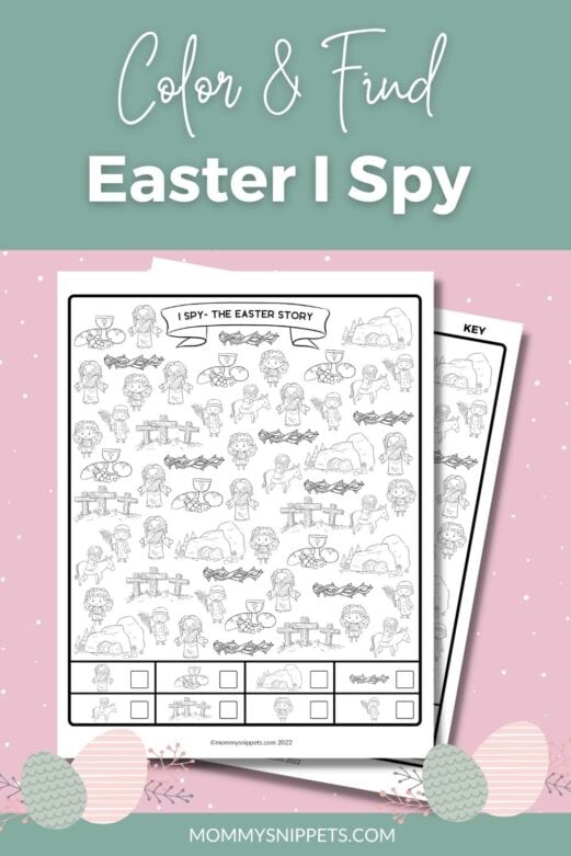 A Color and Find I Spy Easter Printable Game Kids Will Love