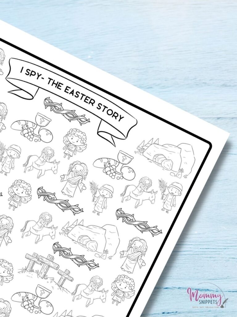 A Color and Find I Spy Easter Printable Game Kids Will Love