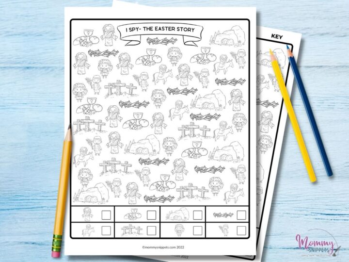 A Color and Find I Spy Easter Printable Game Kids Will Love