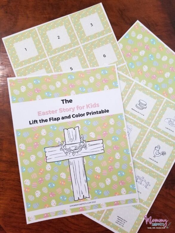 A Lift the Flap Printable to Help Teach the Story of Easter for Kids